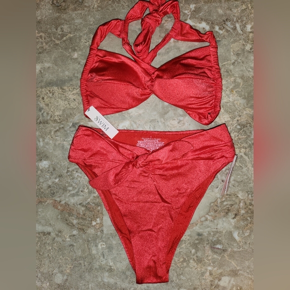 Victorias Secret Swim Ss Vs Swim Twist Bralette Bikini Top Highwaist Cheeky Bikini Set